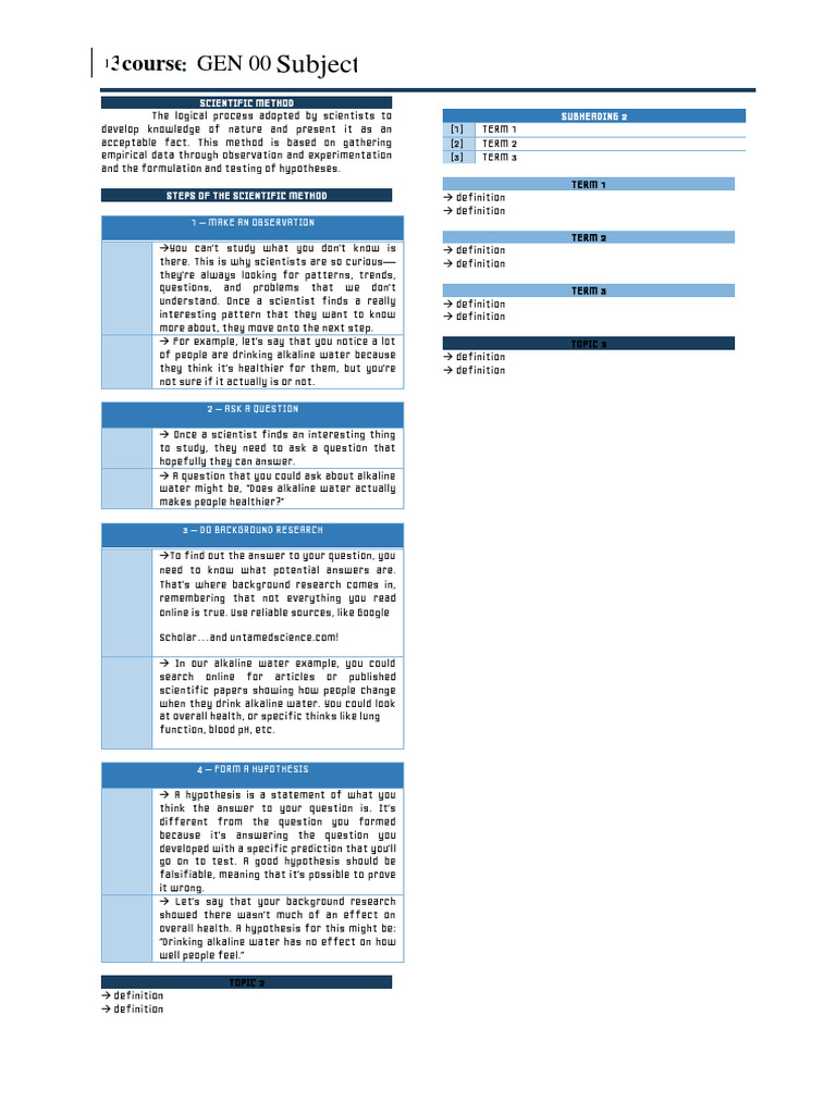 TEMPLATE 2.0 by Camillexcar | PDF | Hypothesis | Scientific Method