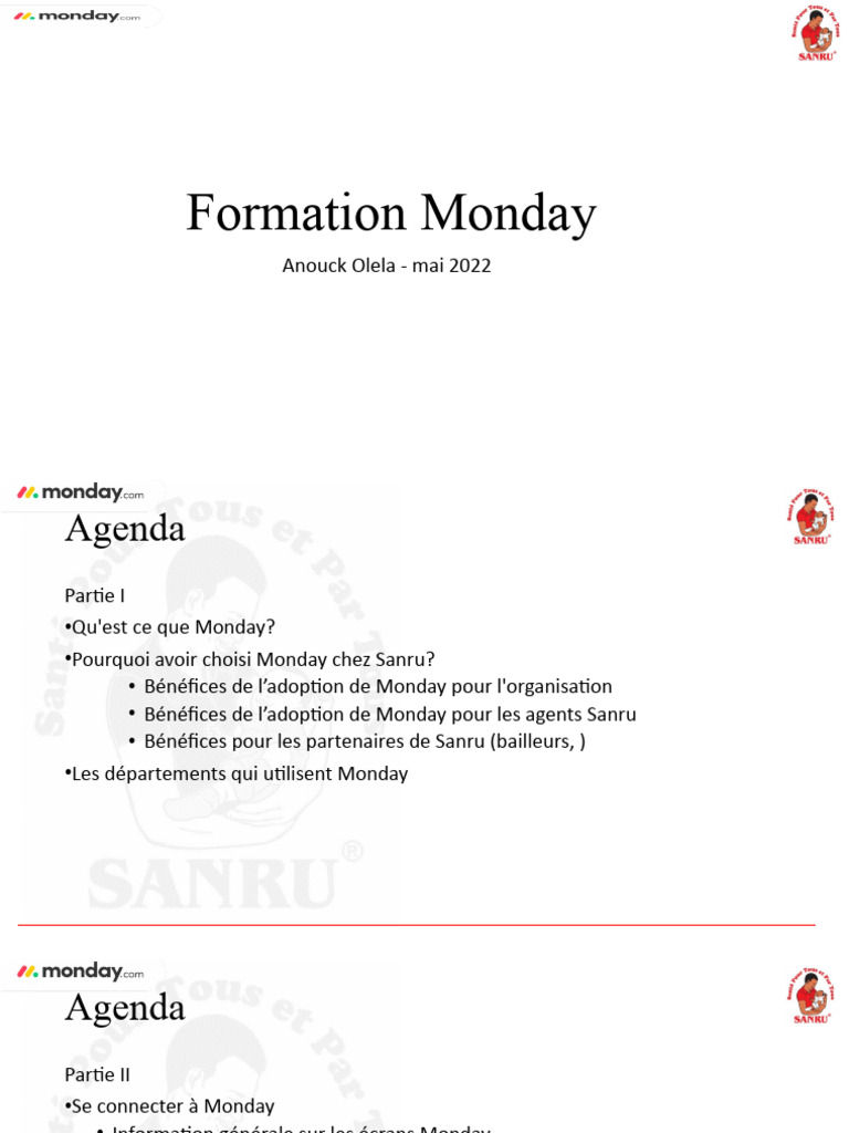 Formation Monday Finance Juin 2022 v0 | PDF | Planification