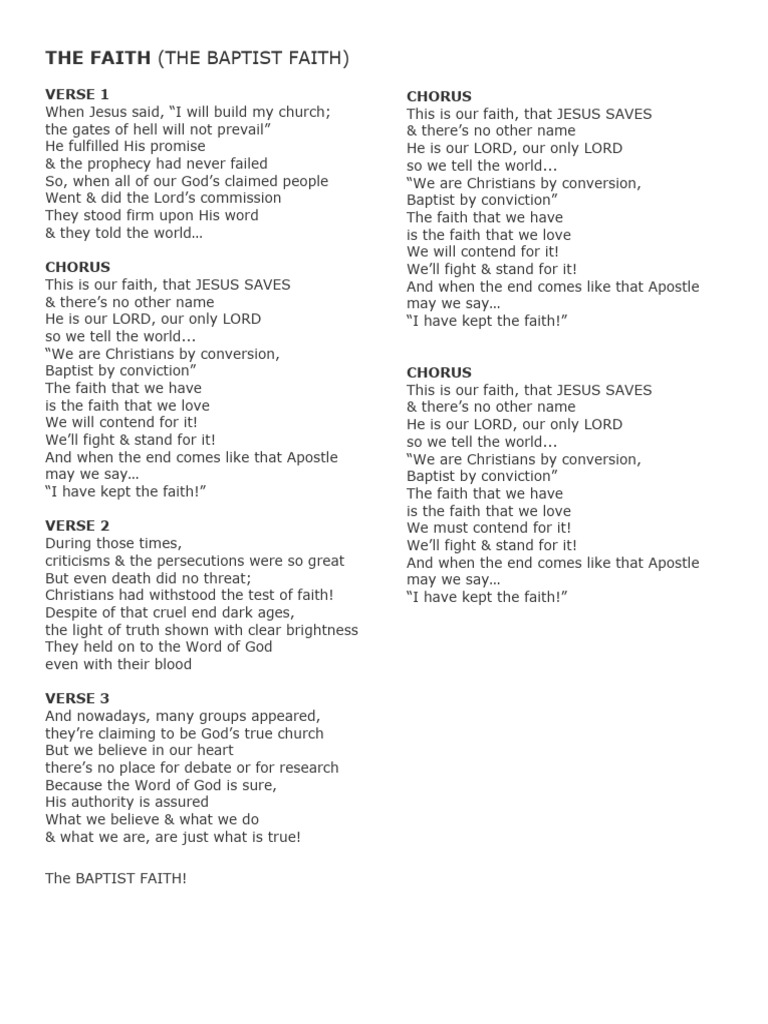 The Faith | PDF | Jesus | Faith