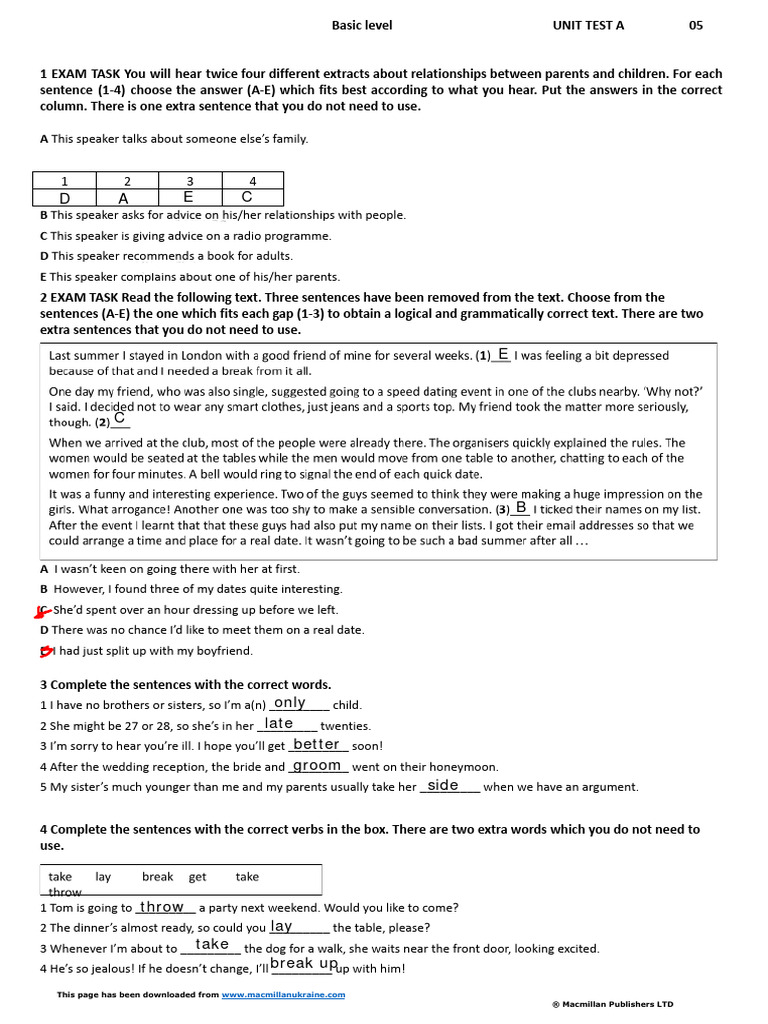 Unit Test 5 10A | PDF