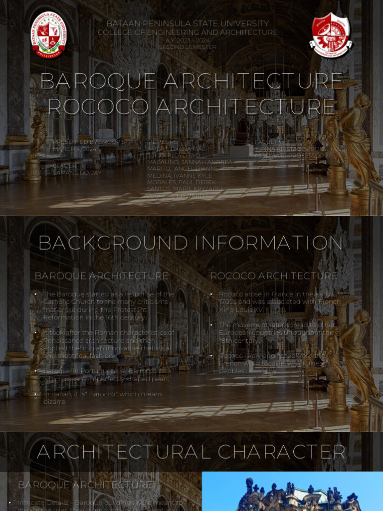 History of Architecture - Baroque Architecture and Rococo Architecture ...