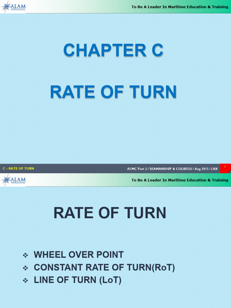 C-Rate of Turn | PDF | Water Transport | Shipping