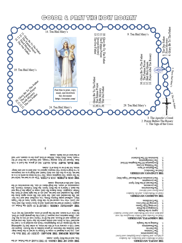 Childrens Handout Rosary | PDF | Rosary | Lord's Prayer