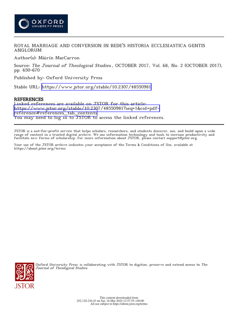 MacCarron ROYALMARRIAGECONVERSION 2017 | PDF