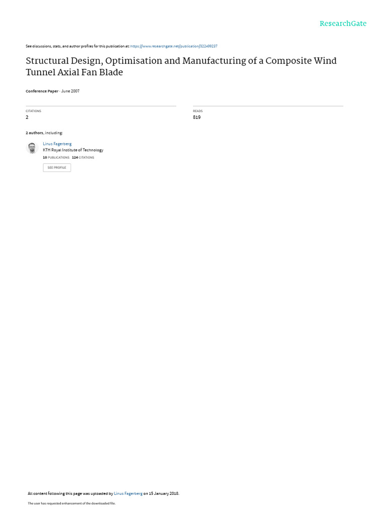 If 102 Fagerberg Blade | PDF | Mathematical Optimization | Composite ...