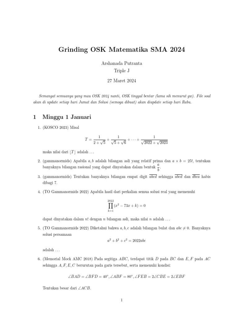 Lat Soal Smak 1 | PDF