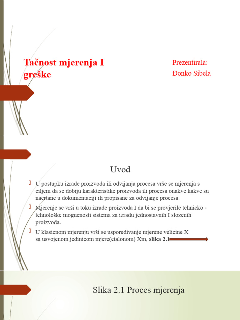 Tacnost Mjerenja I Greske | PDF