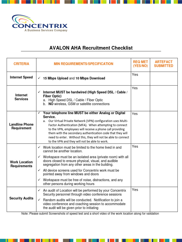 AHA Recruitment Checklist.2023 | PDF