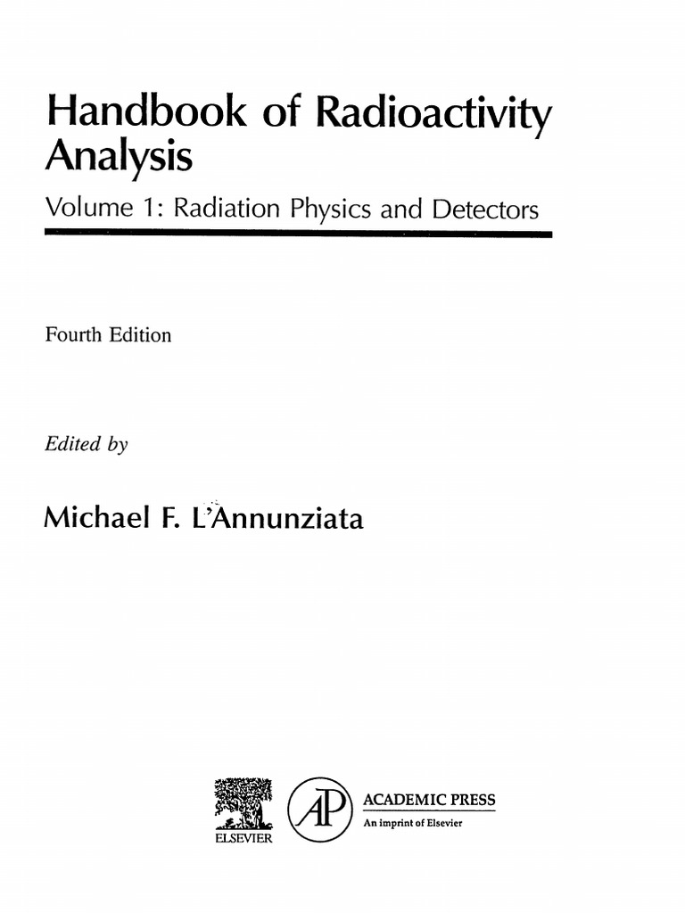HandBook of Radioactivity Analysis | PDF | Radioactive Decay | Neutron