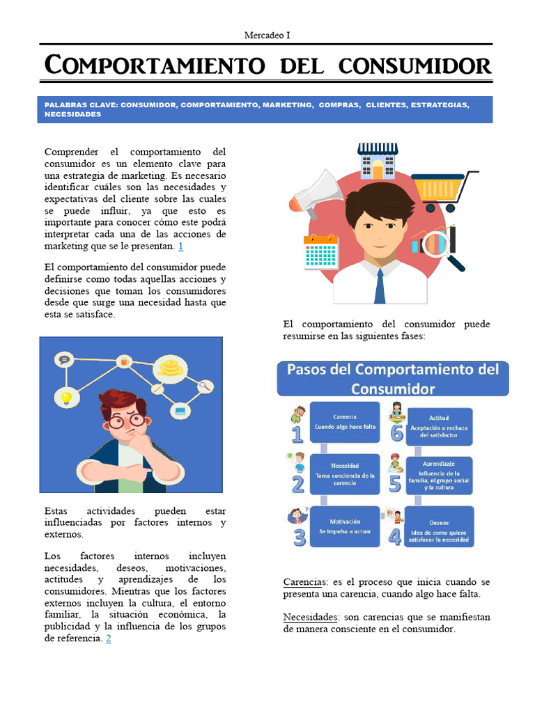 Robert Aguilar Articulo °1 Comportamiento Del Consumidor | PDF | Marketing | Comportamiento