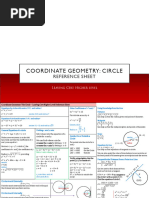 CIRCLES Geometry Examples GR 12 | PDF | Circle | Analytic Geometry