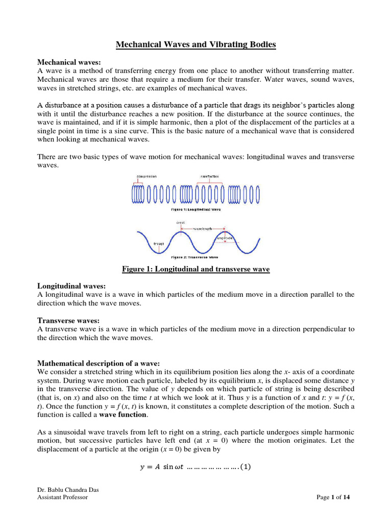 Chapter-10 Mechanical and Sound Waves | PDF | Waves | Sound