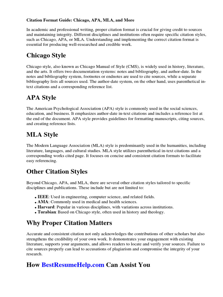 Citation Format Biology | PDF | Citation | Apa Style