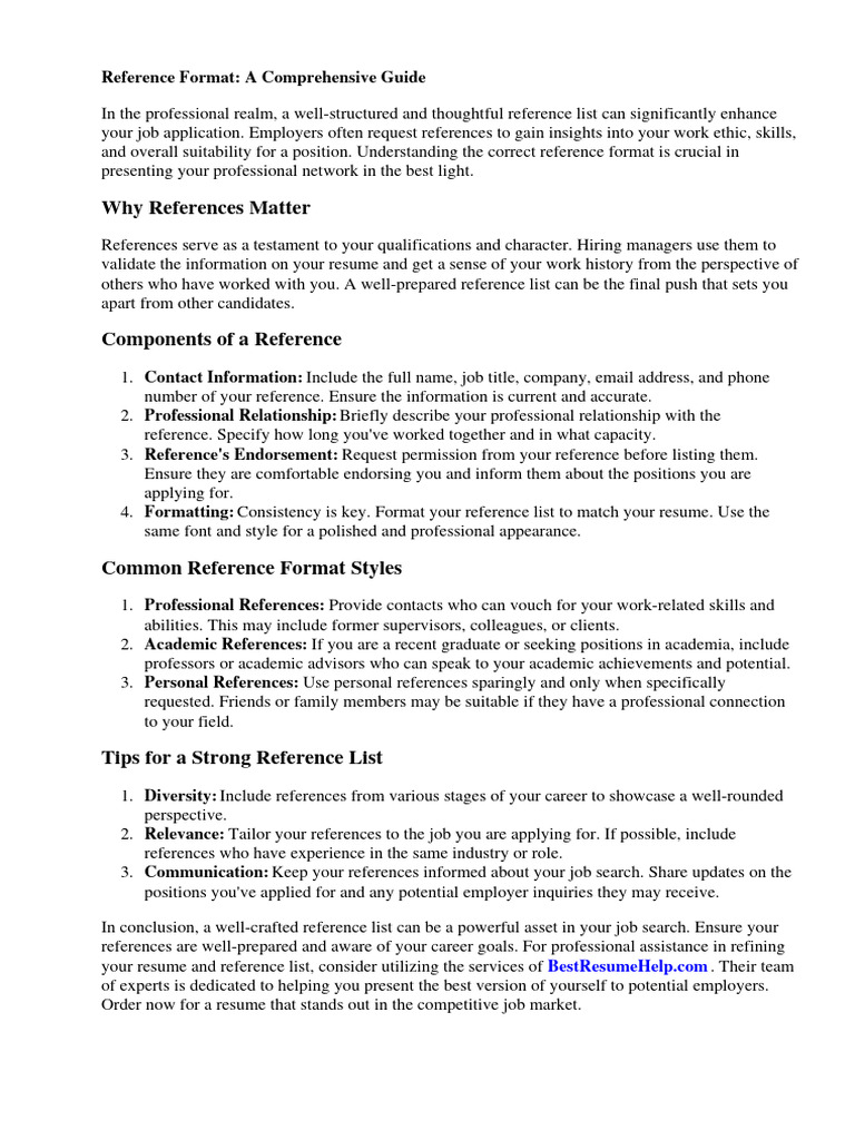Reference Format Um | PDF | Résumé | Citation