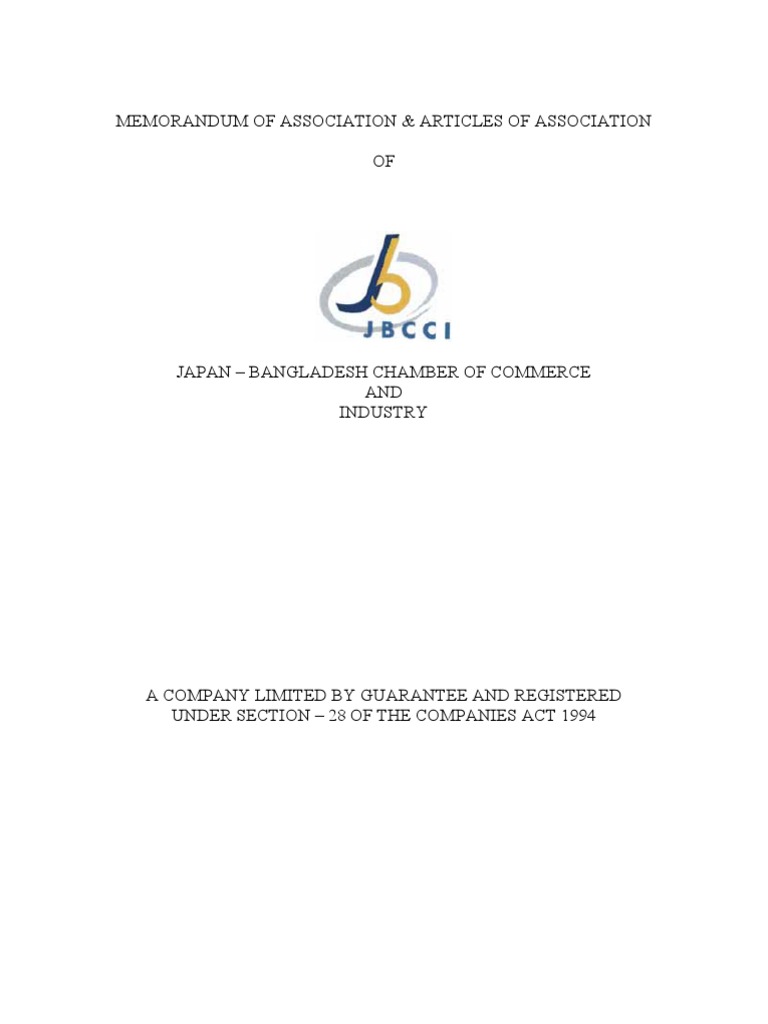 Memorandum Of Association And Articles Of Association Of Pdf Quorum Board Of Directors