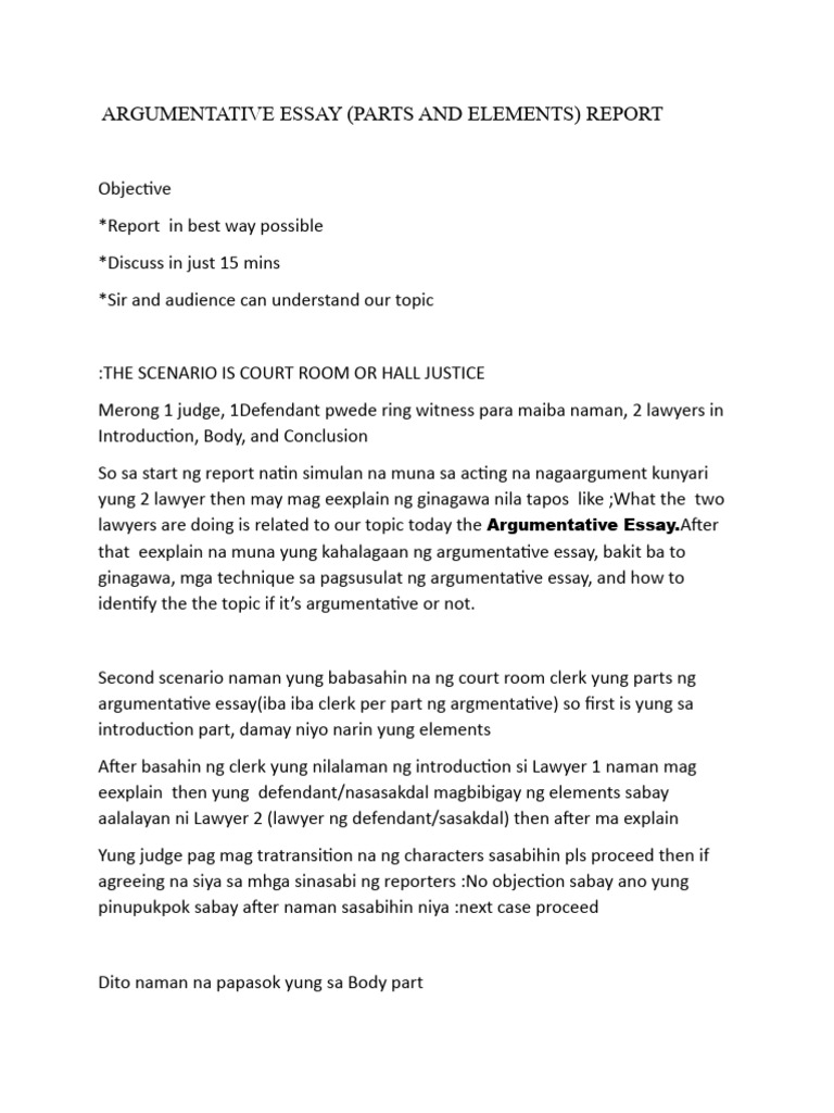 Argumentative Essay | PDF