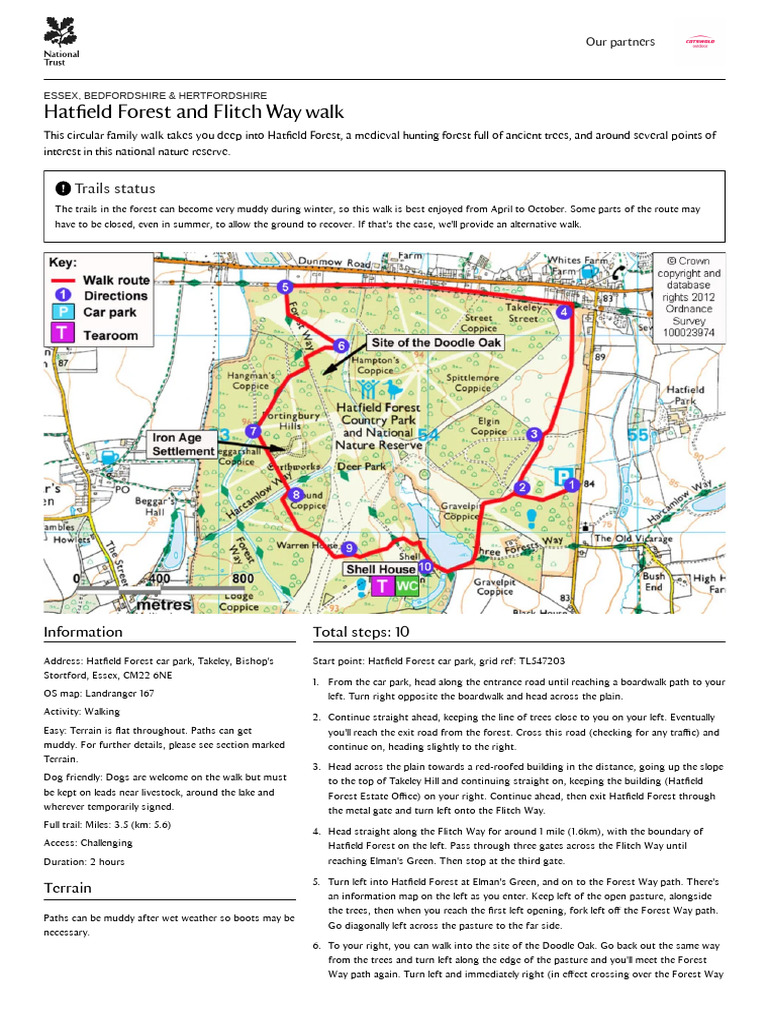 Hatfield Forest & Flitch Way Walk Guide | PDF