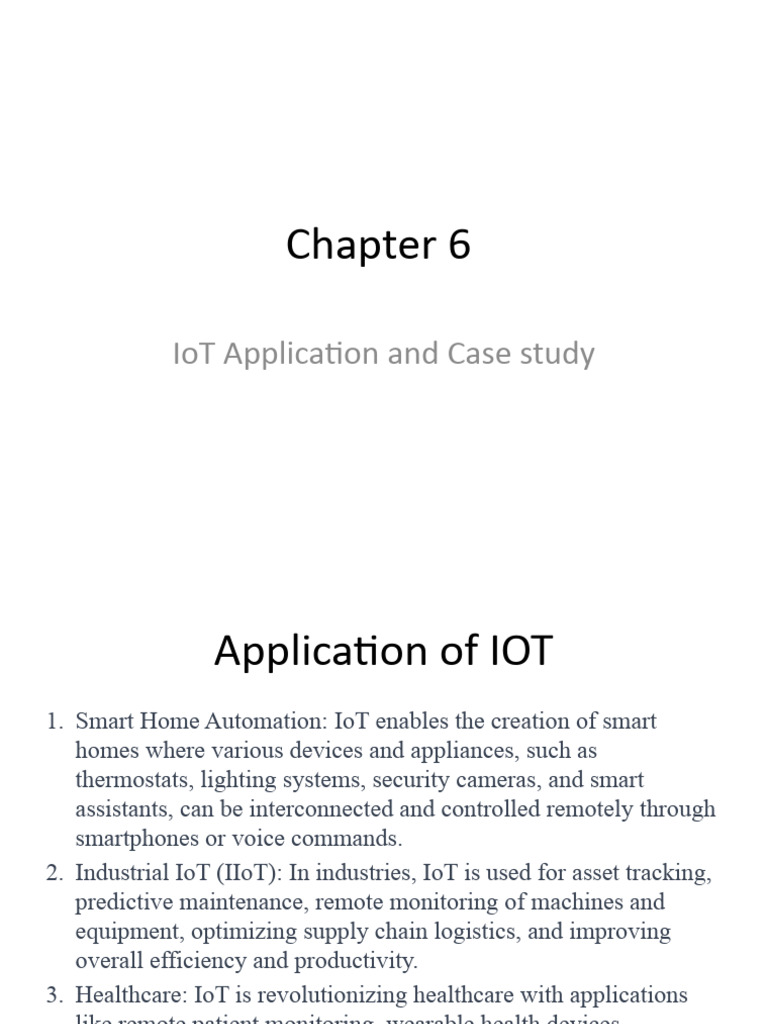 IoT Applications and Case Studies | PDF | Internet Of Things | Parking