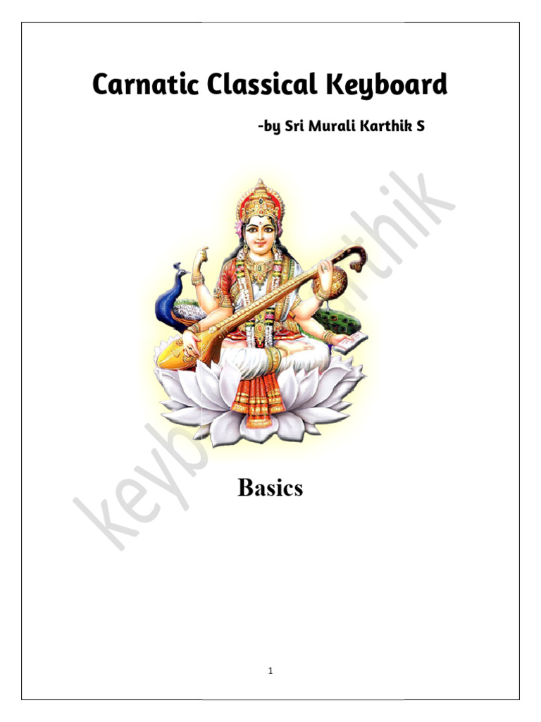 Basics of Carnatic Music | PDF | Musicology | Classical And Art Music ...