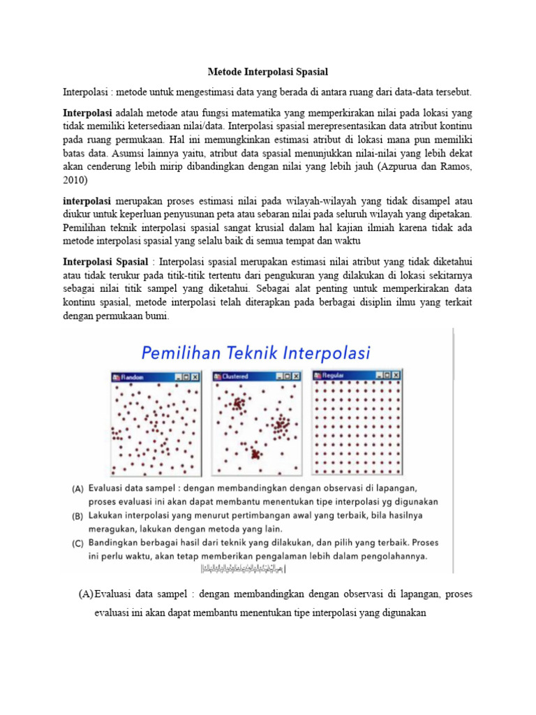 Teknik Interpolasi Spasial | PDF | Komputer
