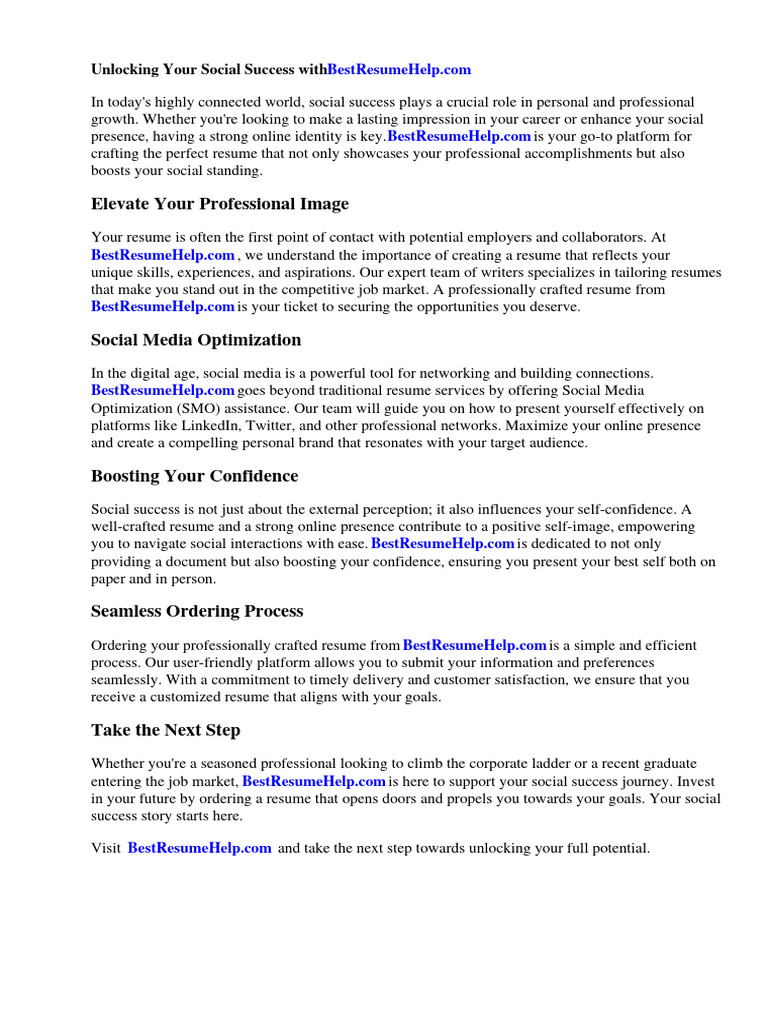 Social Work Resume Crafting Guide | PDF | Social Work | Résumé