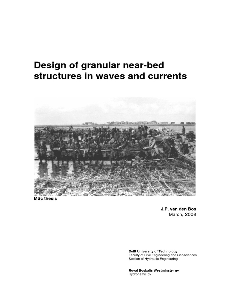 Granular Near-Bed Structure Design | PDF | Turbulence | Stress (Mechanics)