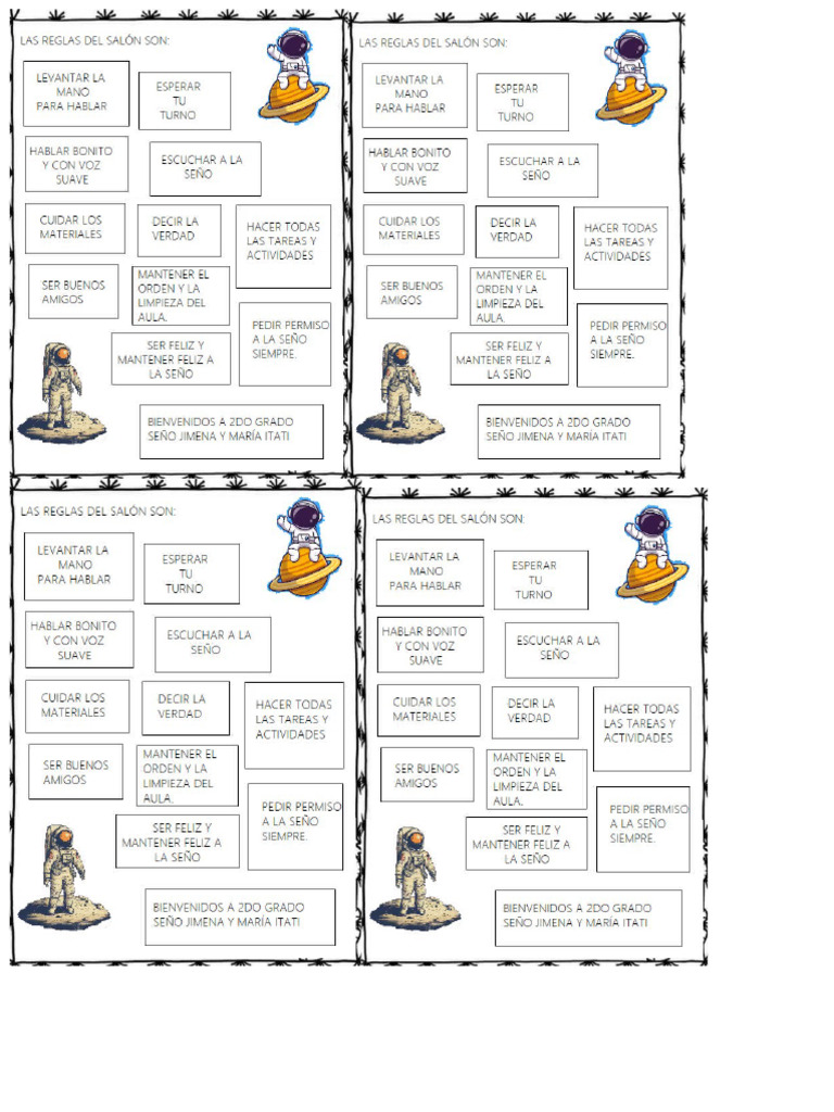 Reglas Del Salon | PDF