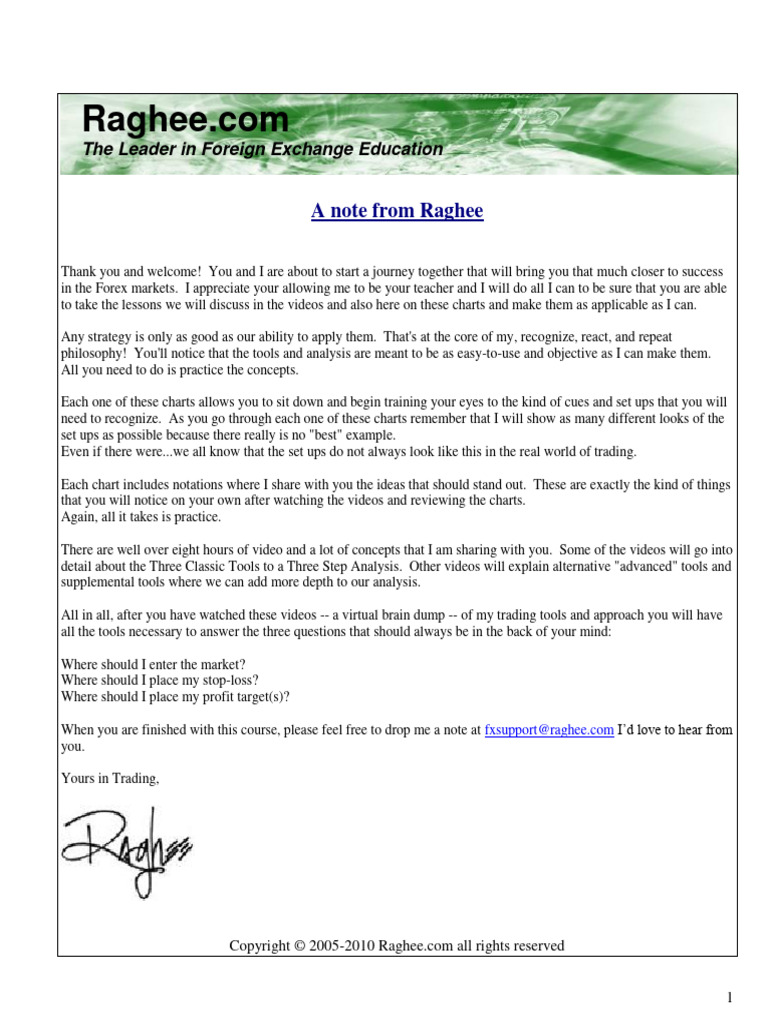 (Raghee Horner) - Traders Charts Package | PDF | Self-Improvement