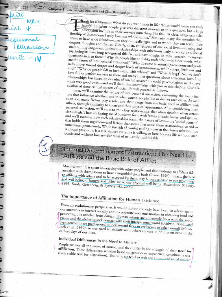 Unit 4 Interpersonal Attraction | PDF