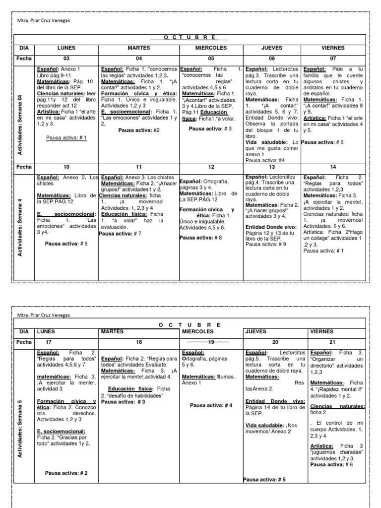Plan Trimestral 2022 | PDF