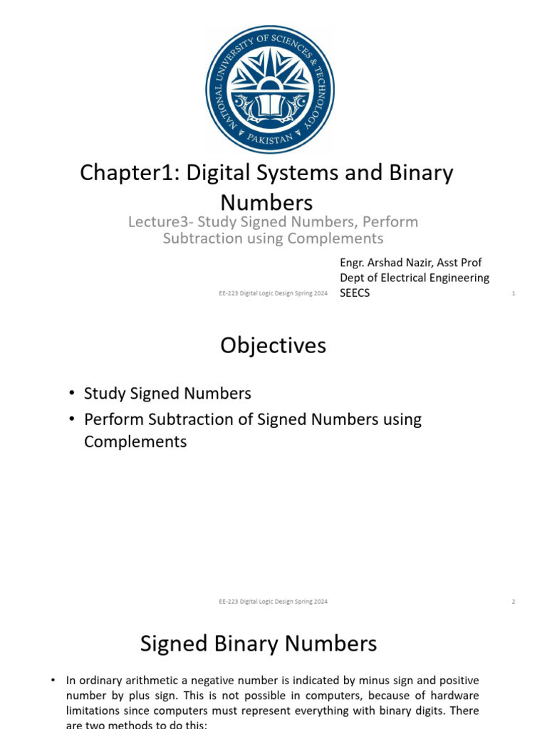 Signed Numbers in Computer Arithmetic | PDF | Subtraction | Computer ...
