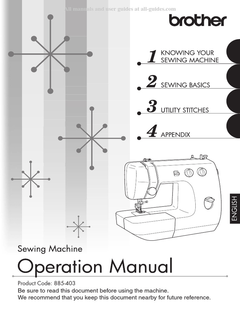 Brother LS2400 Sewing Machine Manual | PDF | Sewing Machine | Yarn