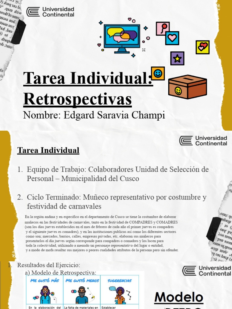 Retrospectivas - Tarea Individual - EDGARD SARAVIA CHAMPI | PDF | Carnaval