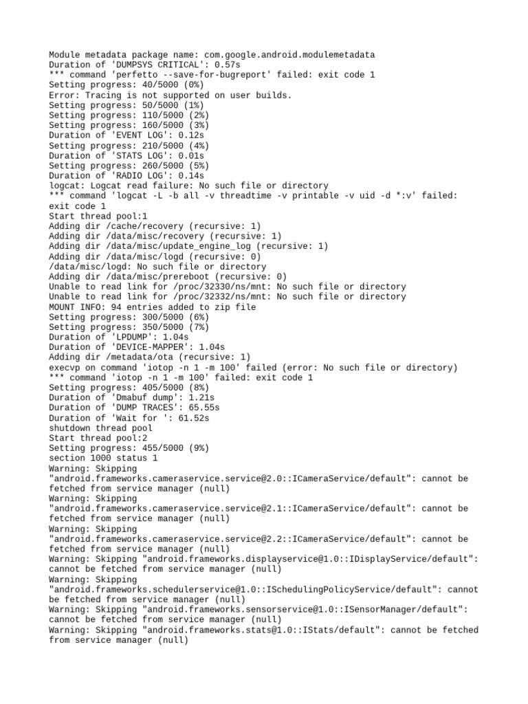 Bugreport X6831 OP TP1A.220624.014 2024 03 05 17 46 21 Dumpstate - Log 32277 | PDF | Information ...