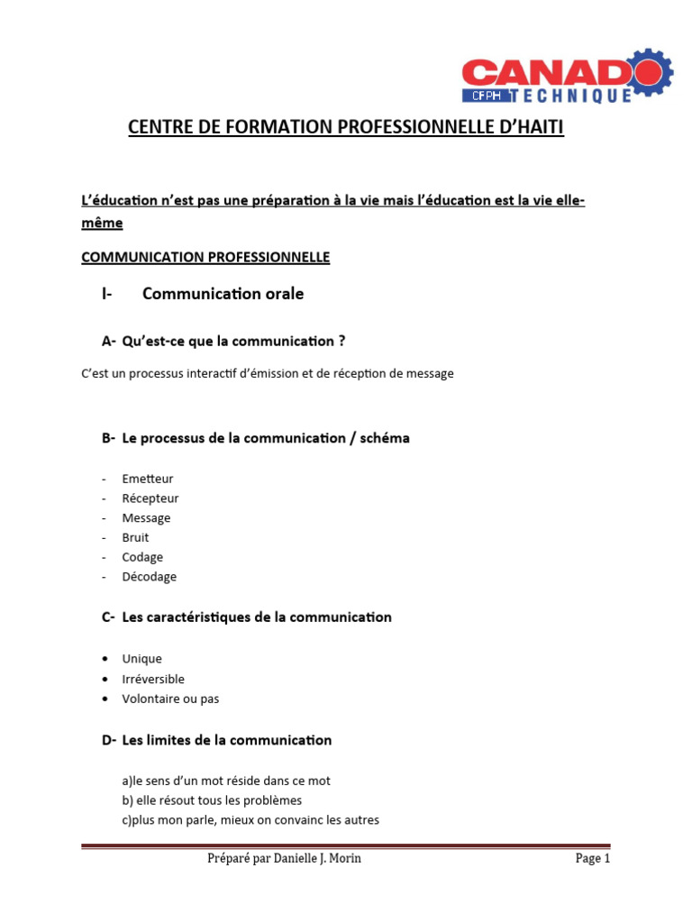 Communication Professionnelle | PDF | la communication | Communication non verbale