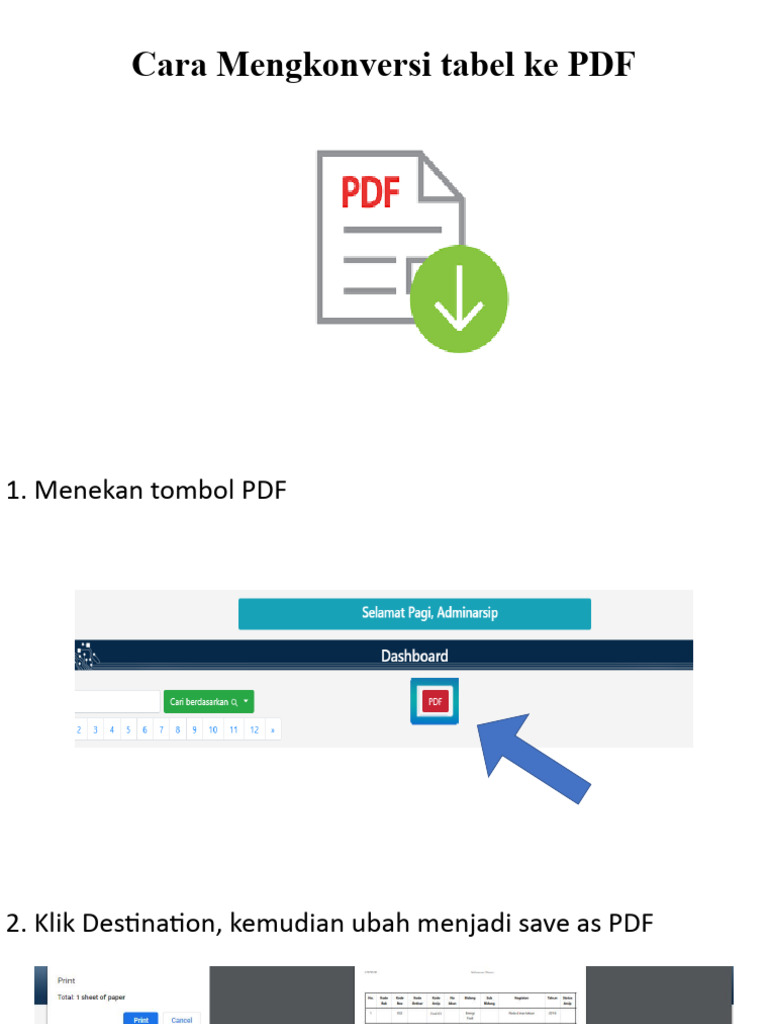 Cara Konversi ke Pdf di Aplikasi Arsip | PDF