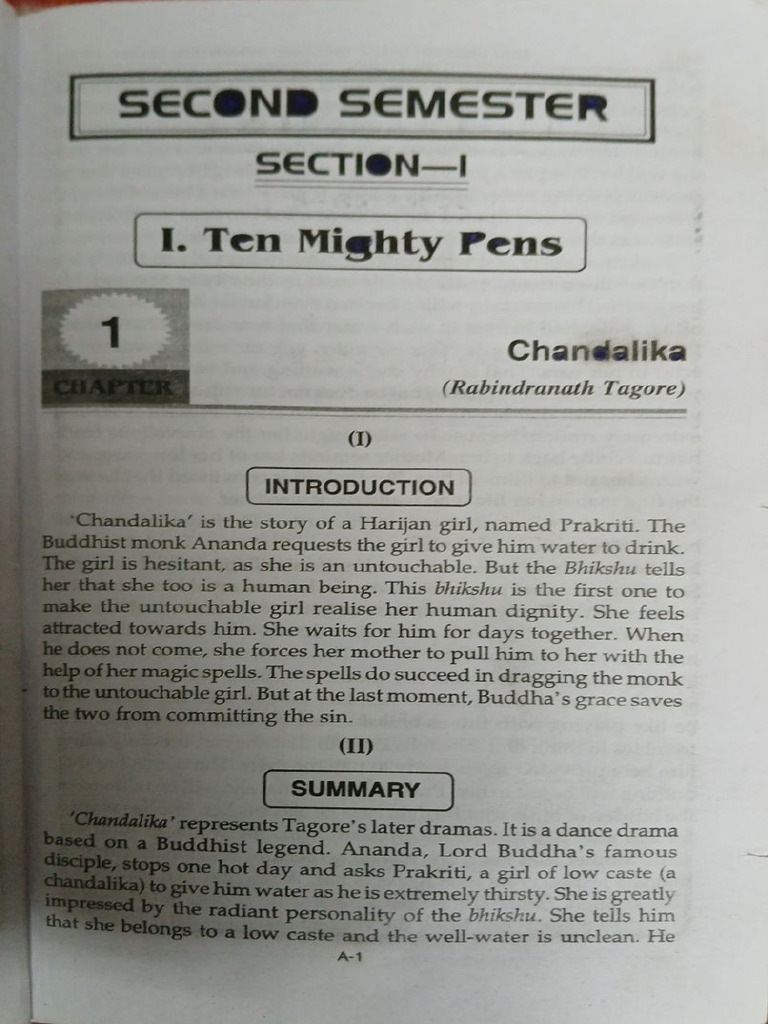 chandalika by rabindranath tagore | PDF