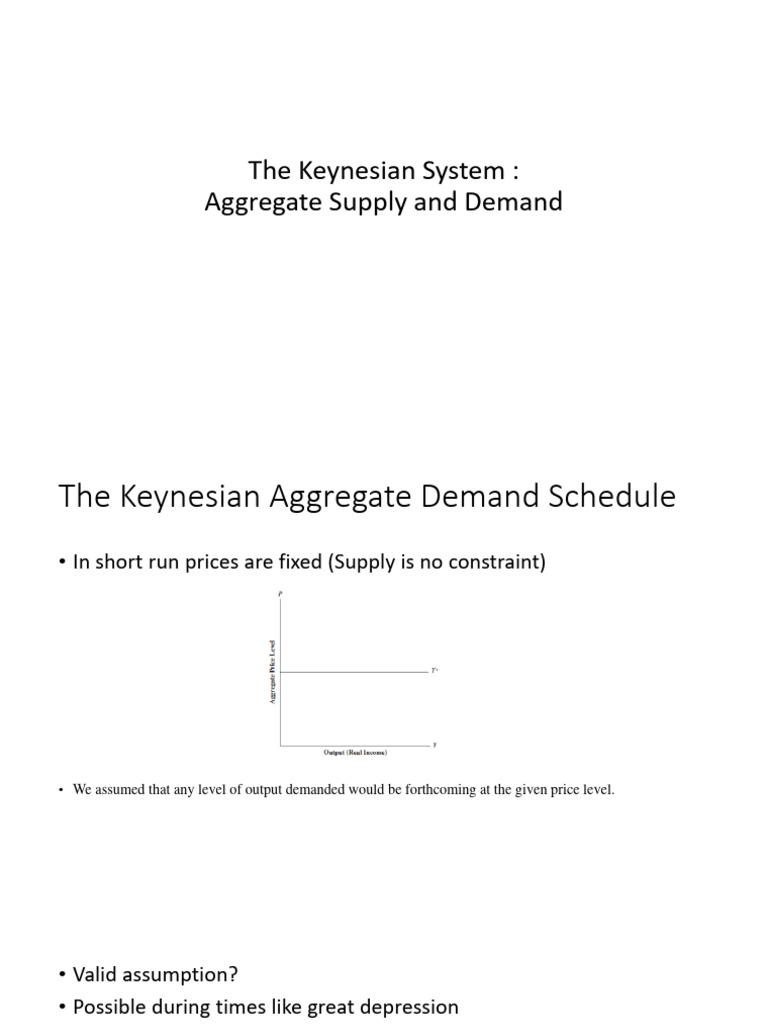 The Keynesian System | PDF | Aggregate Demand | Trade