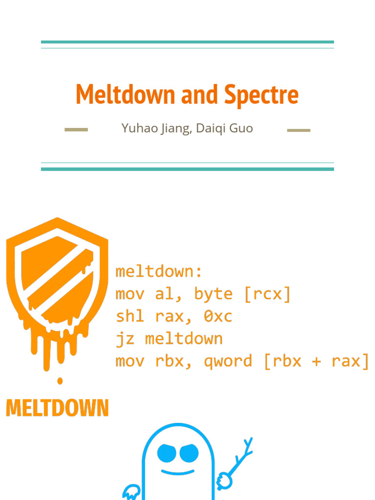 Spectre and Meltdown | PDF | Operating System Technology | Computer Architecture