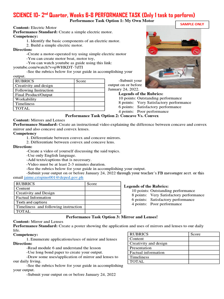 Sci.10 PT Weeks 6-8 - 2nd Quarter | Download Free PDF | Optics ...
