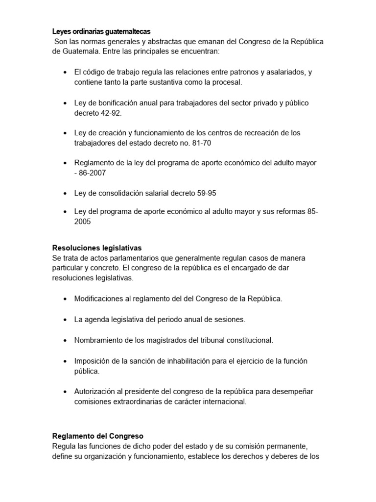 Leyes Guatemaltecas | Descargar gratis PDF | Guatemala | Gobierno