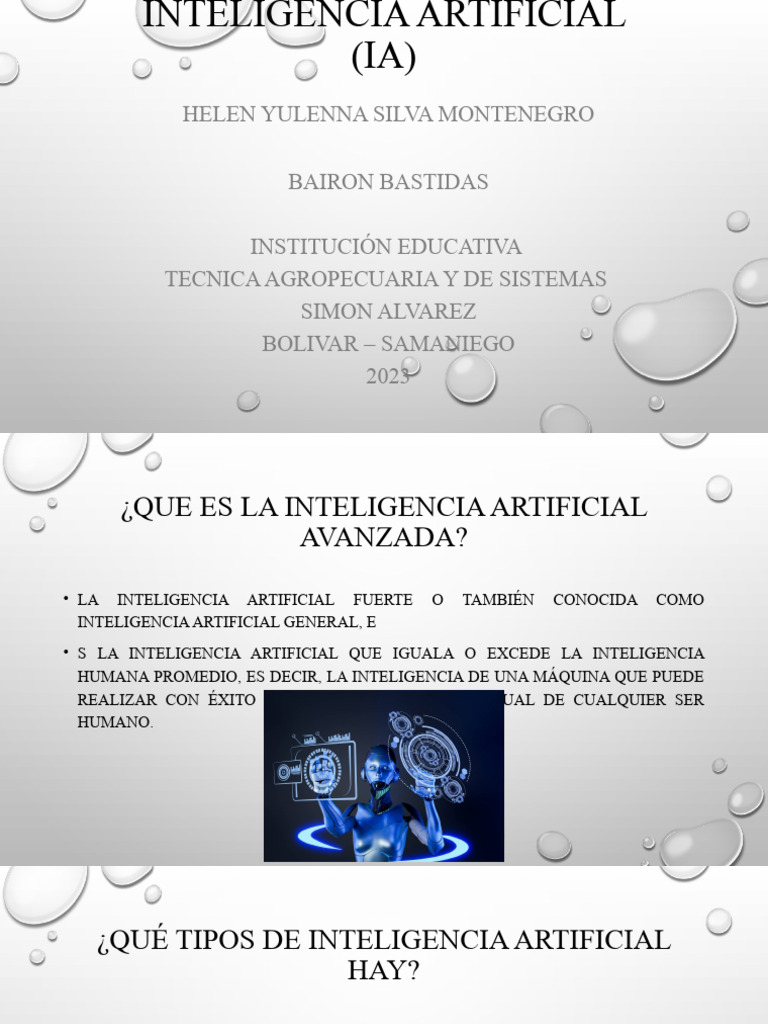 Inteligencia Artificial Avanzada | PDF