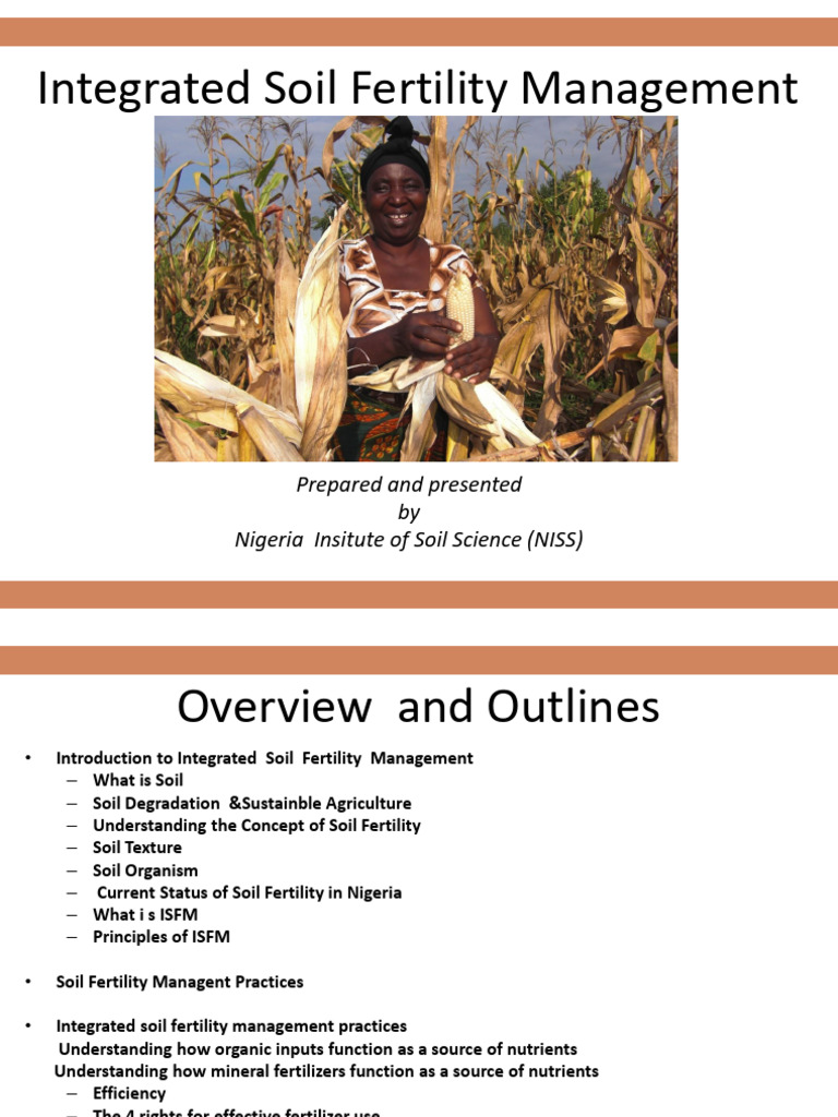 Integrated Soil Fertility Management - Powerpoint-Lectures | PDF | Soil | Fertilizer