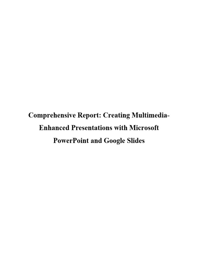 Report Writing | PDF | Microsoft Power Point | Multimedia Report Writing | PDF | Microsoft Power Point | Multimedia