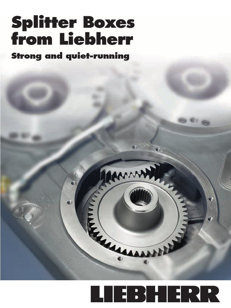 Liebherr Splitter Boxes | PDF | Mathematical Optimization | Pump
