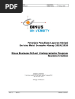 Prosedur Penyusunan Pre-Thesis BINUS | PDF