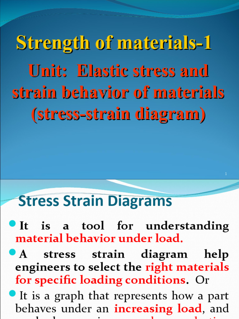 Lec#02 Stress-Strain Diagram | PDF | Deformation (Engineering) | Fracture