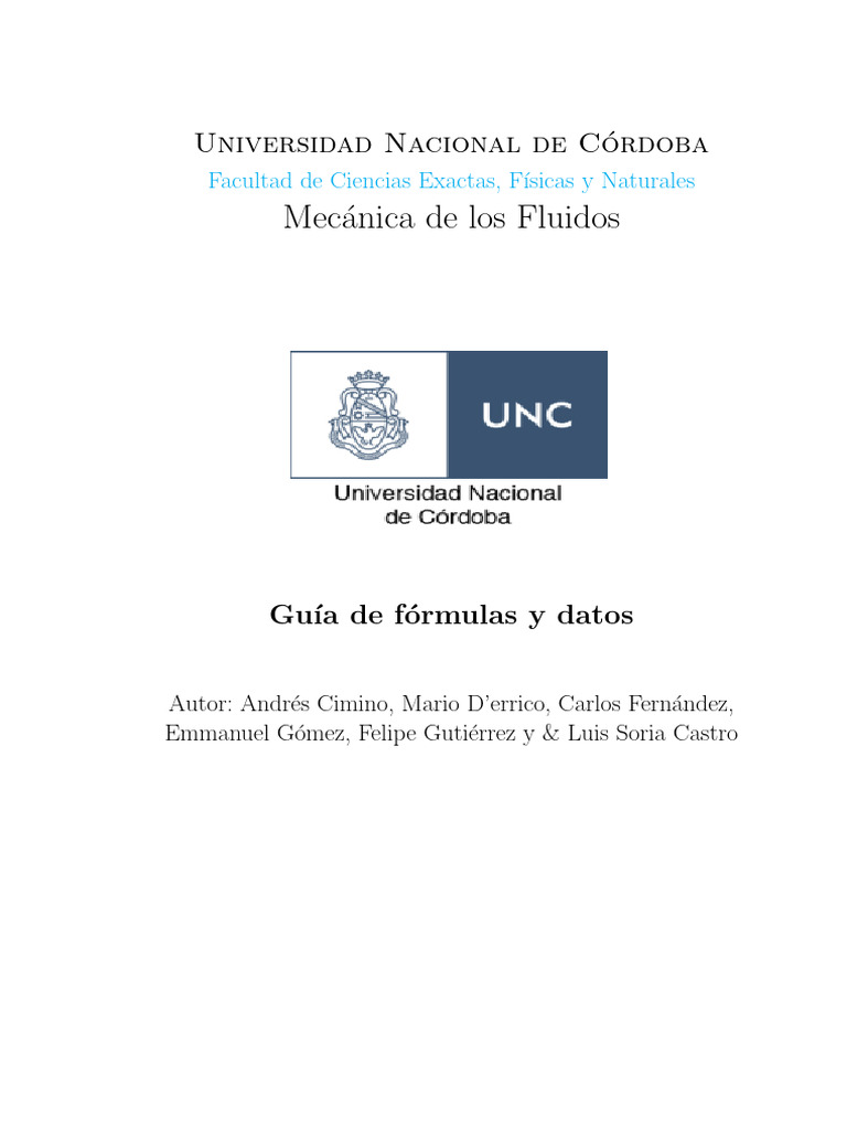 Guia Formulas y Datos ING IND | PDF | Gases | Viscosidad