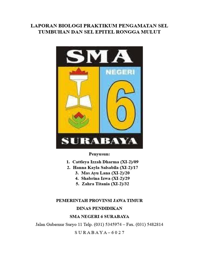Laporan Praktikum Biologi Sel Tumbuhan Dan Epitel Rongga Mulut | PDF