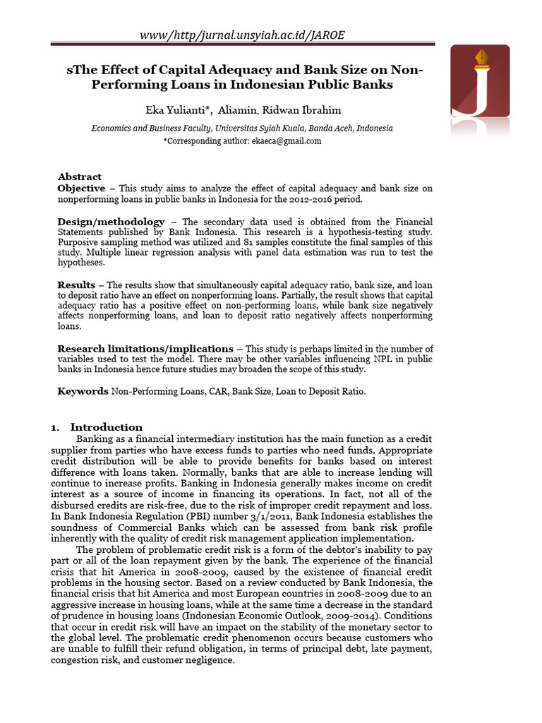 Bank Size | PDF | Banks | Finance & Money Management